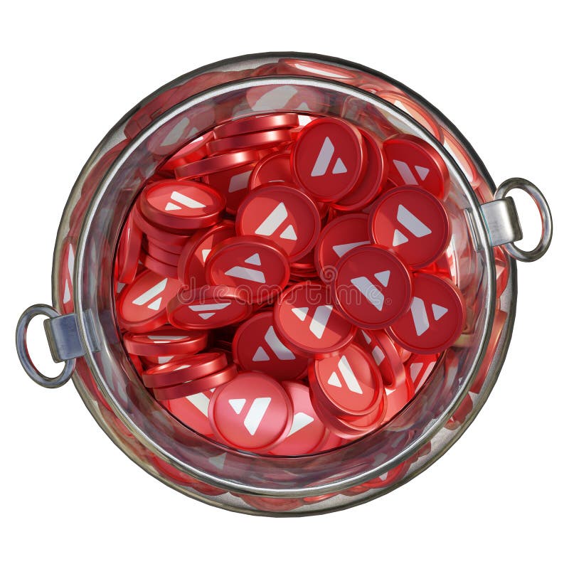 Avalanche (AVAX) 3D Crypto Coin in Glass Pot Editorial Photography ... Avalanche (AVAX) 3D Crypto Coin in Glass Pot Editorial Photography ...