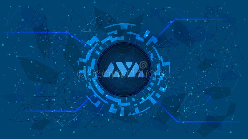 Avalanche AVAX Isometric Token Symbol of the DeFi Project in Digital ...
