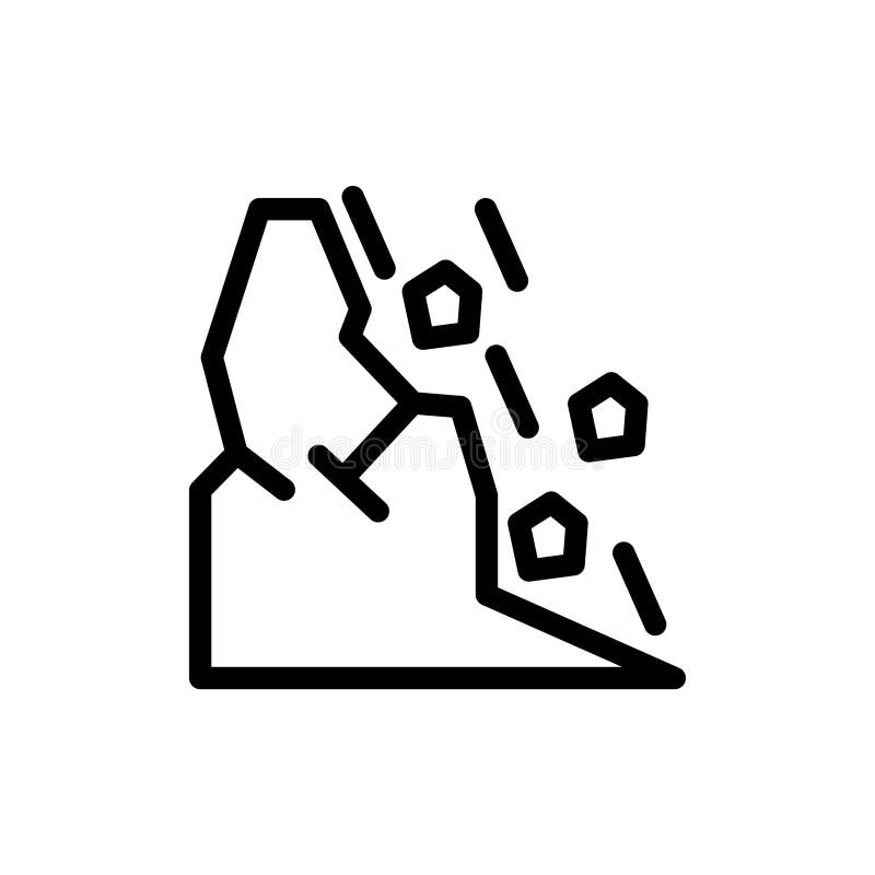 Avalanche Icon. Simple Element from Natural Disaster Collection Stock ...