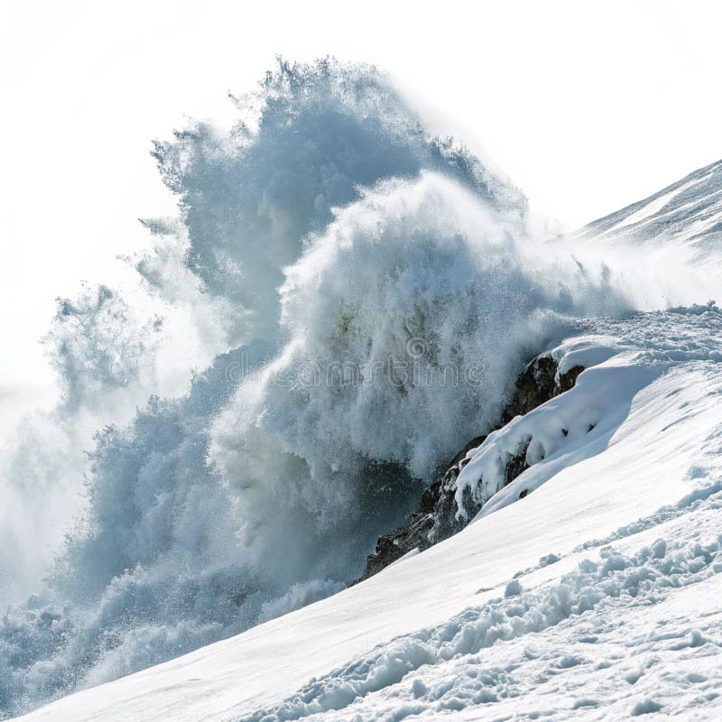 Avalanche Isolated on Transparent Background Stock Illustration ...