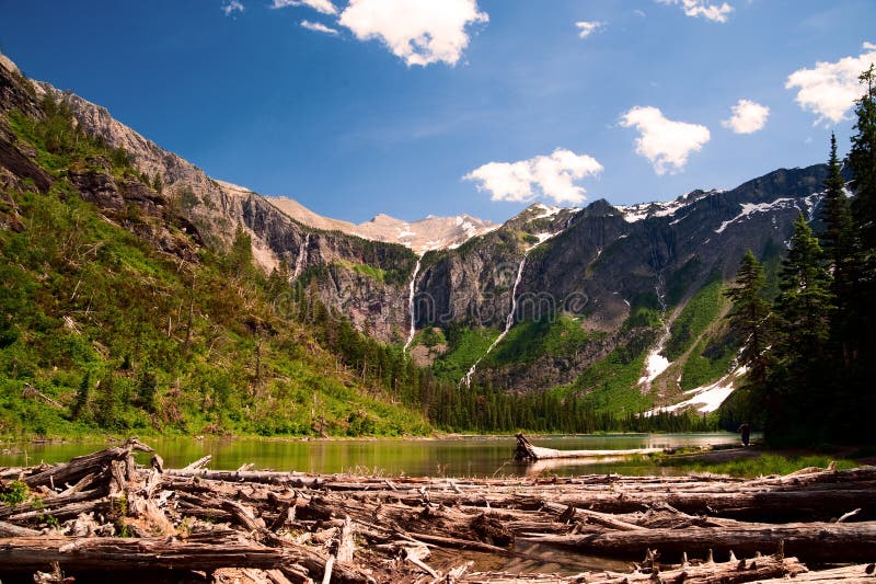 Avalanche Lake. Glacier National Park. Montana Stock Image - Image of ...