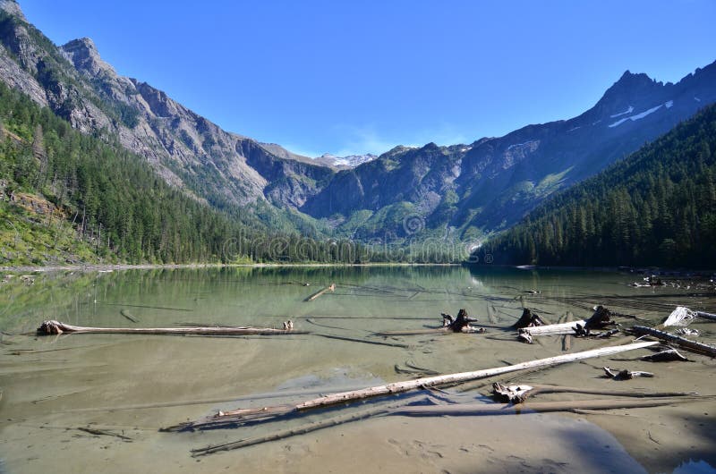 Avalanche Lake, Glacier National Park, Montana Stock Photo - Image of ...