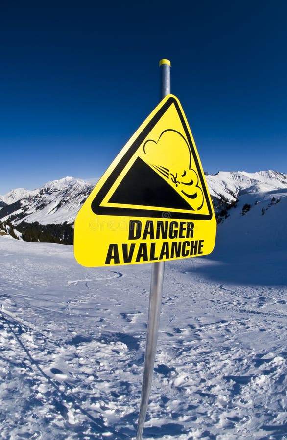 French Avalanche Danger Sign Stock Photos - Free & Royalty-Free Stock ...