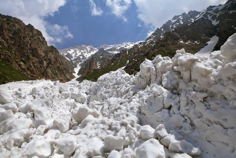 After an avalanche stock image. Image of park, scenery - 105262515