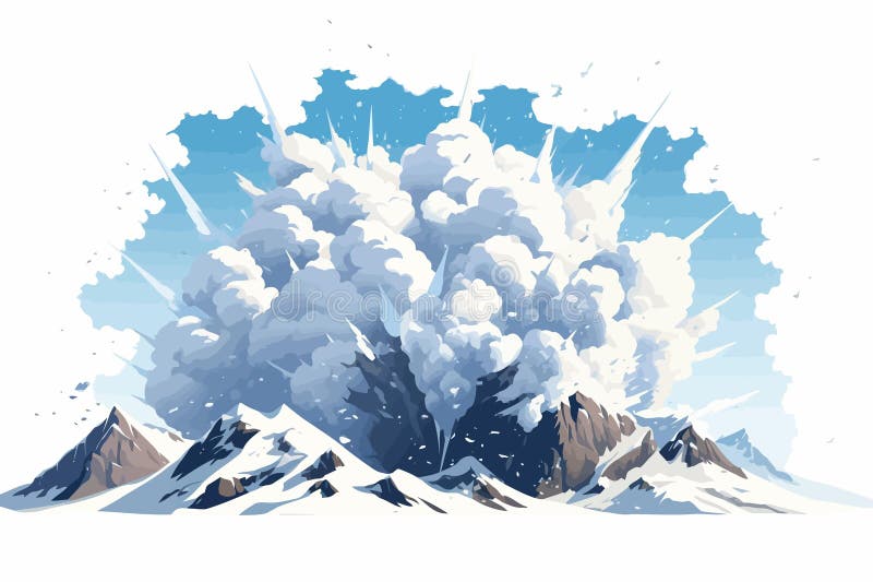 Avalanche Vector Flat Minimalistic Isolated Illustration Stock Vector ...