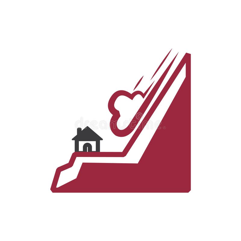 Avalanche. Vector Illustration Decorative Design Stock Vector ...