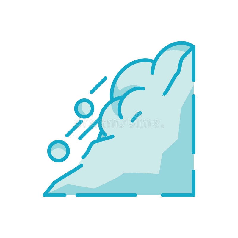 Avalanche. Vector Illustration Decorative Design Stock Vector ...