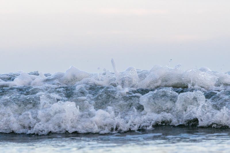 Close Up View of Atlantic Ocean Waves Breaking Ashore on this New ...