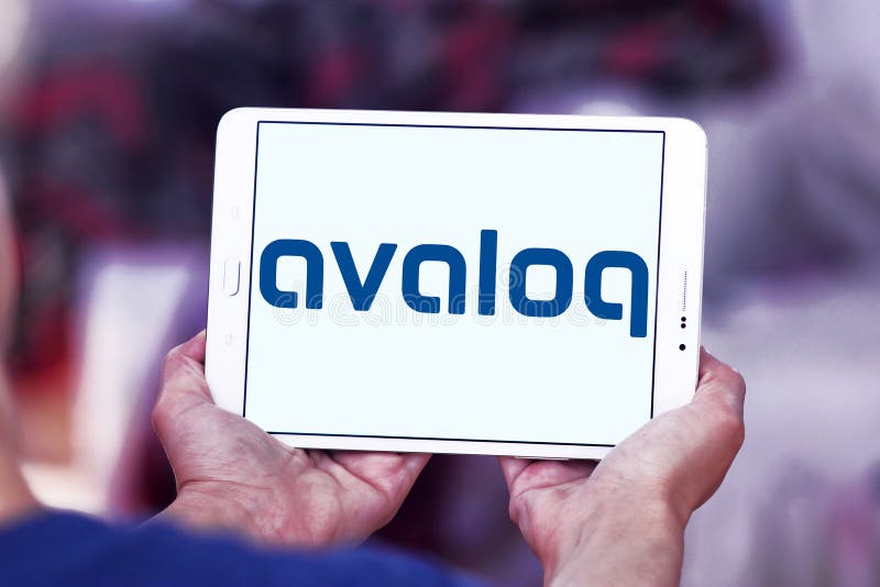 Avaloq company logo editorial photography. Image of logotype - 118927527