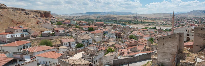 Avanos in Cappadocia - Turkey Stock Image - Image of chimney, hills ...