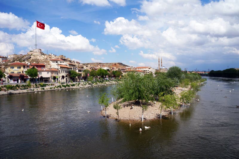Avanos. View Hotel Suhan Cappadocia Mountain and River Kizilirmak ...