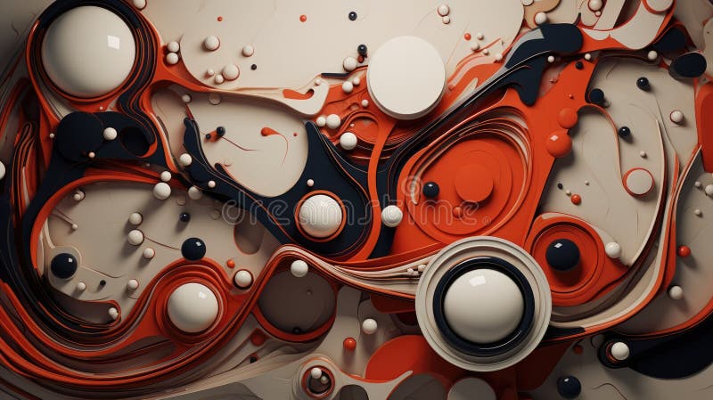 Avant-garde Background with Unusual Shapes and Textures Stock Image ...