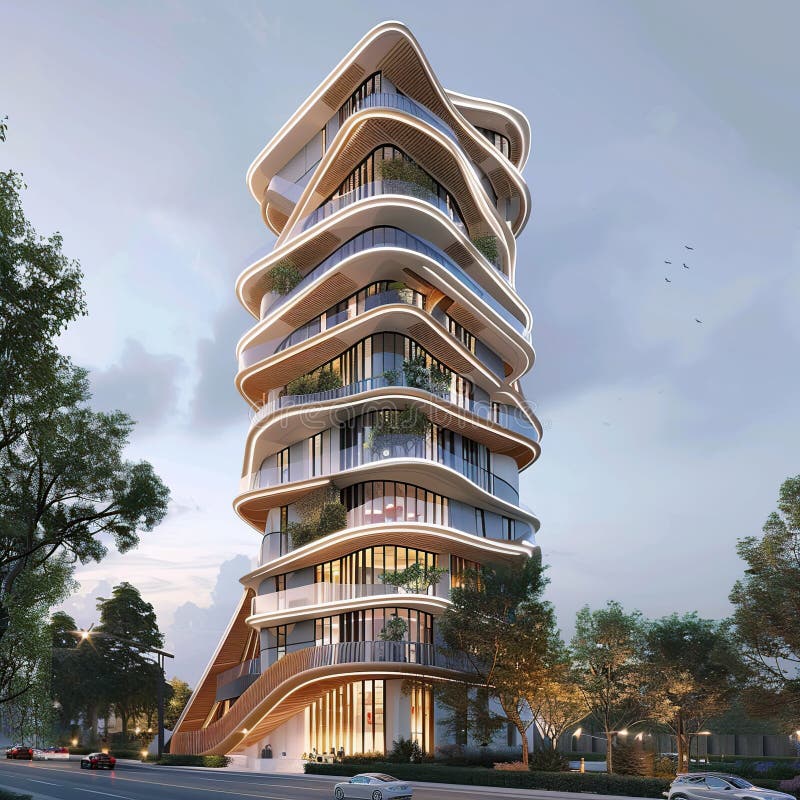 Avant Garde Residential Tower Stock Photos - Free & Royalty-Free Stock ...