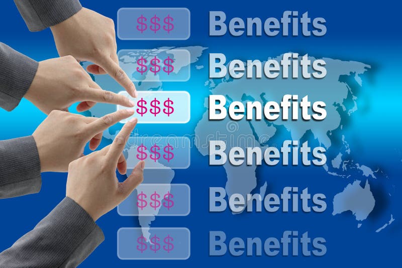 Concept D'affaires D'avantages - Mot D'avantages Et Stylo Rouge ...