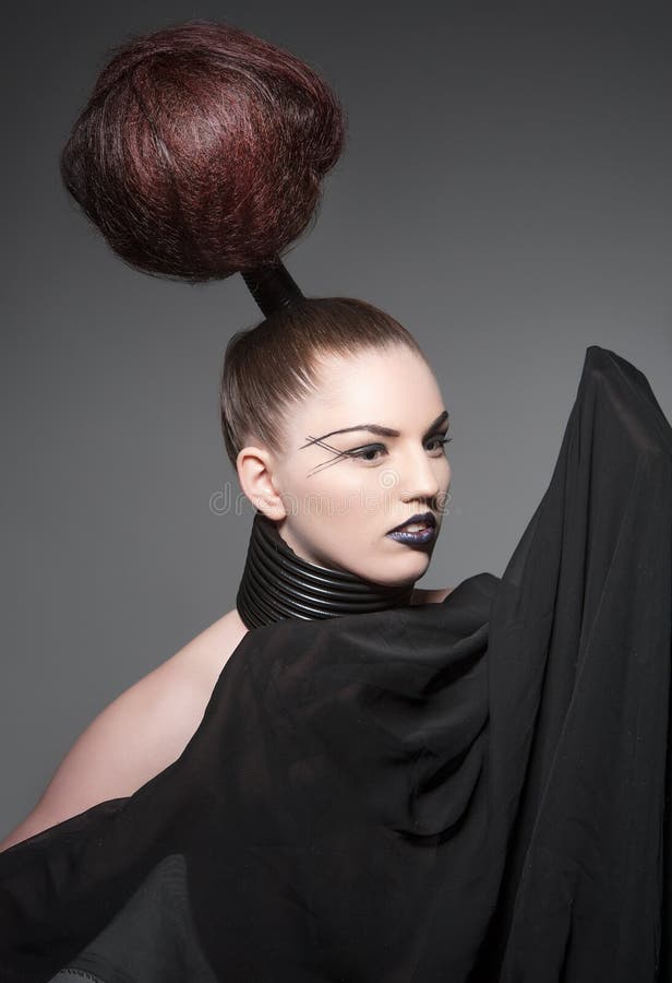 Crazy hair fashion stock photo. Image of people, hairstyle - 24819462