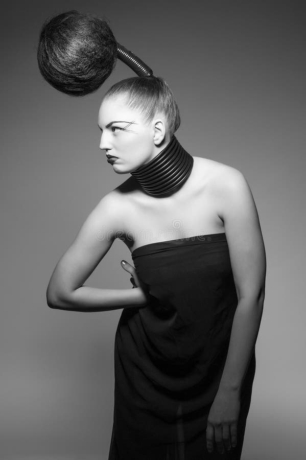 Crazy hair fashion stock photo. Image of people, hairstyle - 24819462