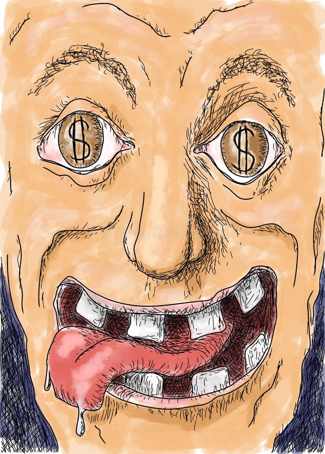 Greedy Face Stock Illustrations – 169 Greedy Face Stock Illustrations ...