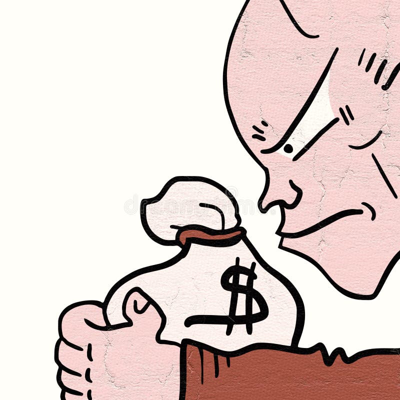 Avarice stock illustration. Illustration of person, finance - 22402947