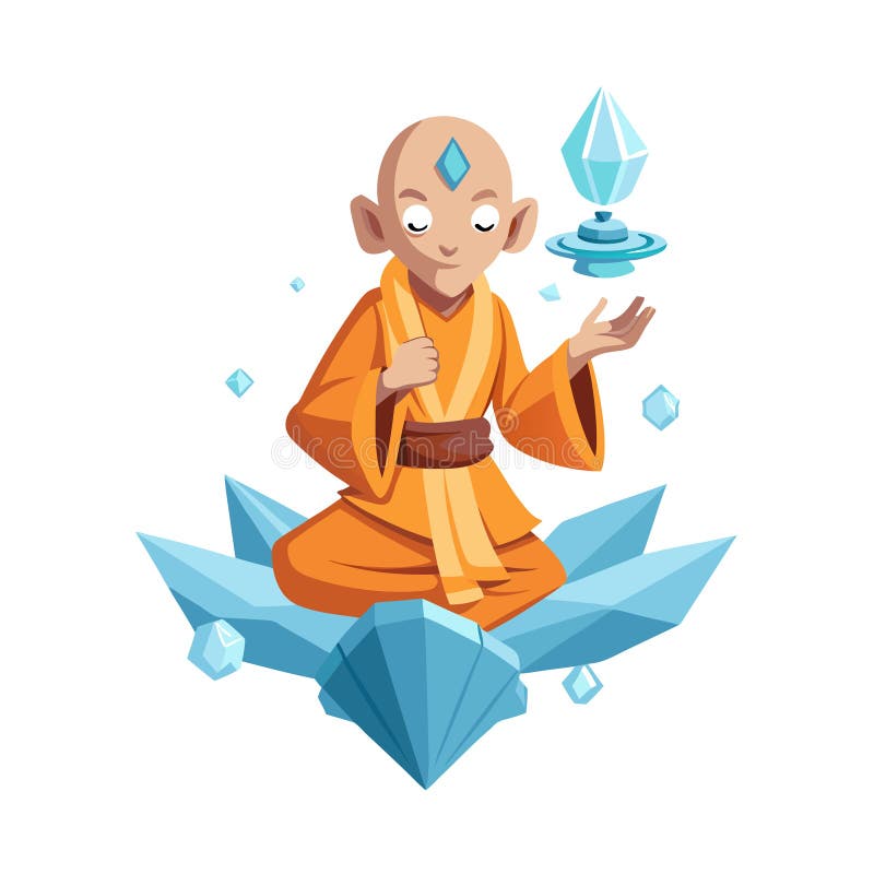 Avatar Aang Meditating Stock Illustrations – 2 Avatar Aang Meditating ...