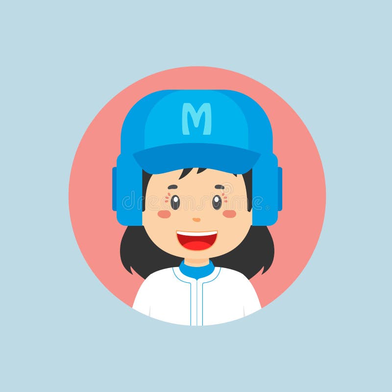 Avatar of a Baseball Player Character Stock Vector - Illustration of ...