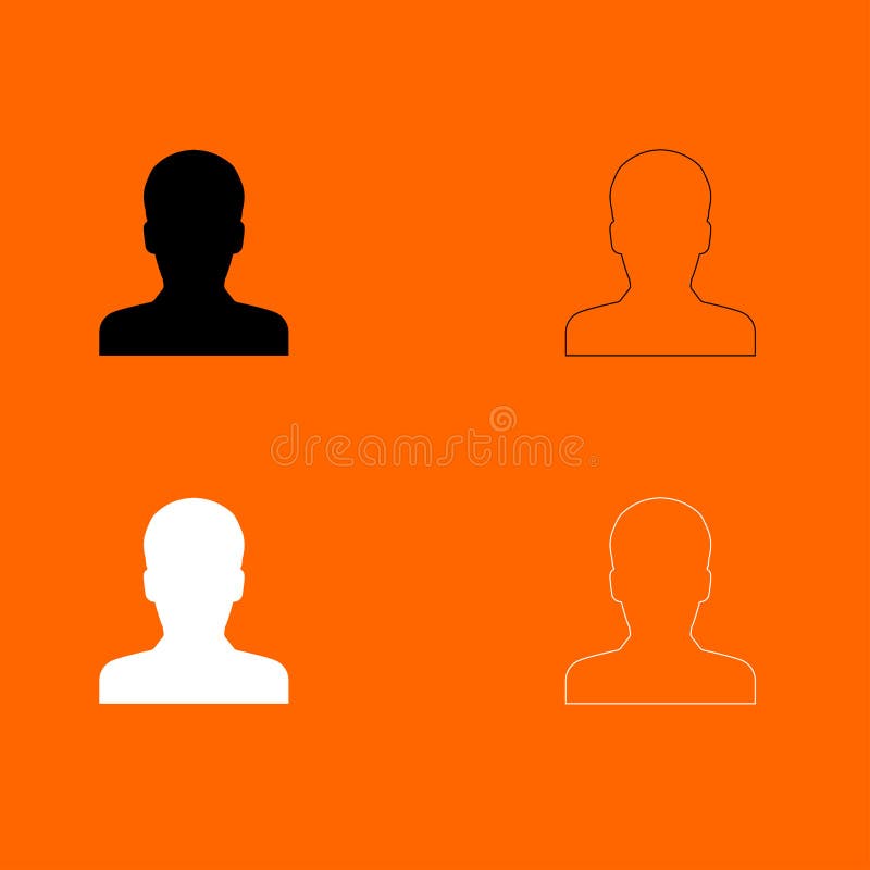 Avatar Black and White Set Icon . Stock Vector - Illustration of member ...