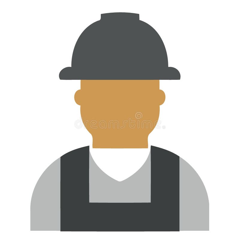 Avatar Builder Worker Man Icon Stock Vector - Illustration of helmet ...
