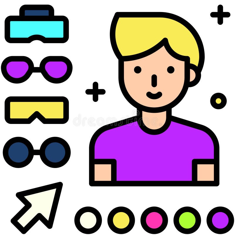 Avatar Customize Icon, Metaverse Related Vector Stock Vector ...