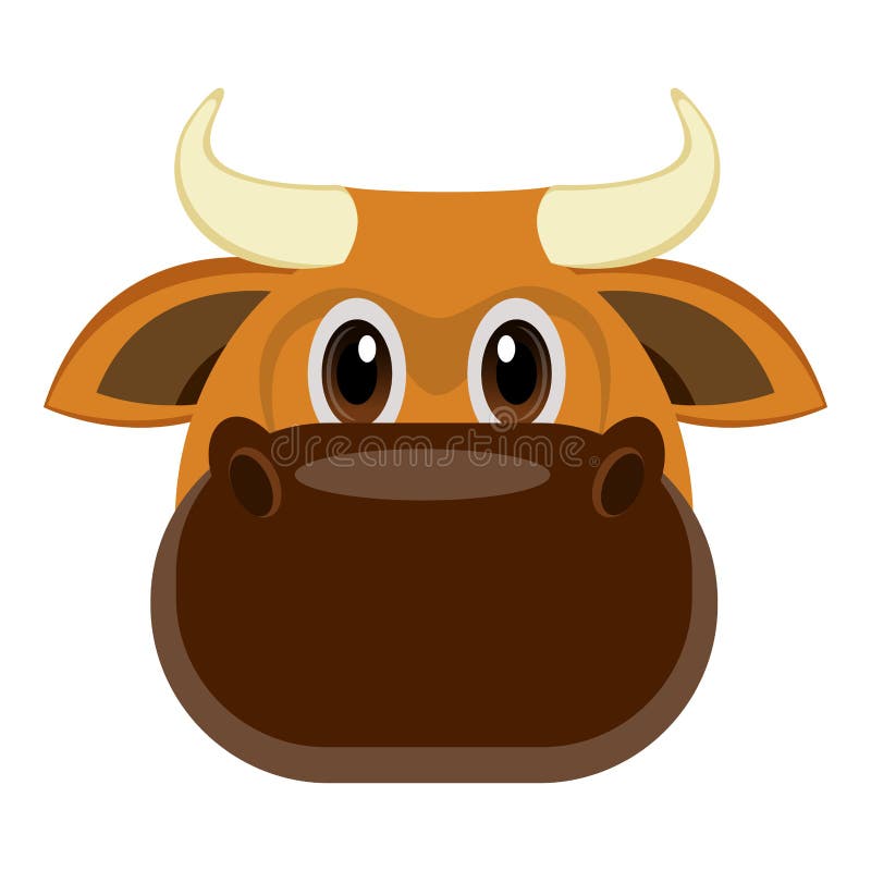 Avatar de un toro ilustración del vector. Ilustración de feliz - 105121661
