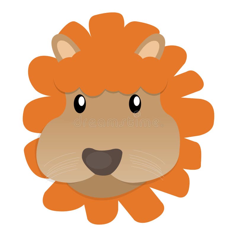 Avatar del león ilustración del vector. Ilustración de cubo - 97751324