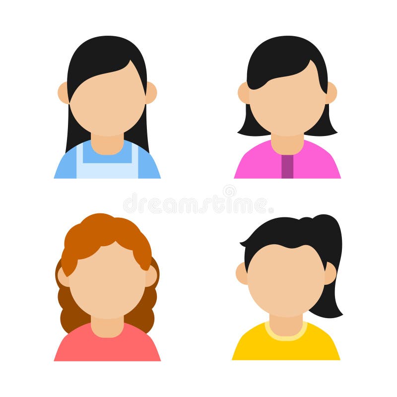 Avatar Element Vector Flat Design Stock Vector - Illustration of ...