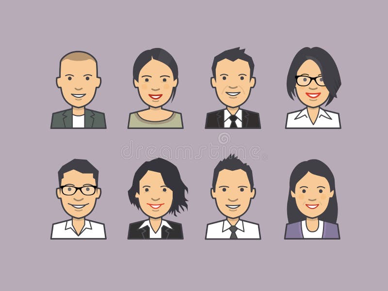 Avatar face icons stock vector. Illustration of happy - 92629525