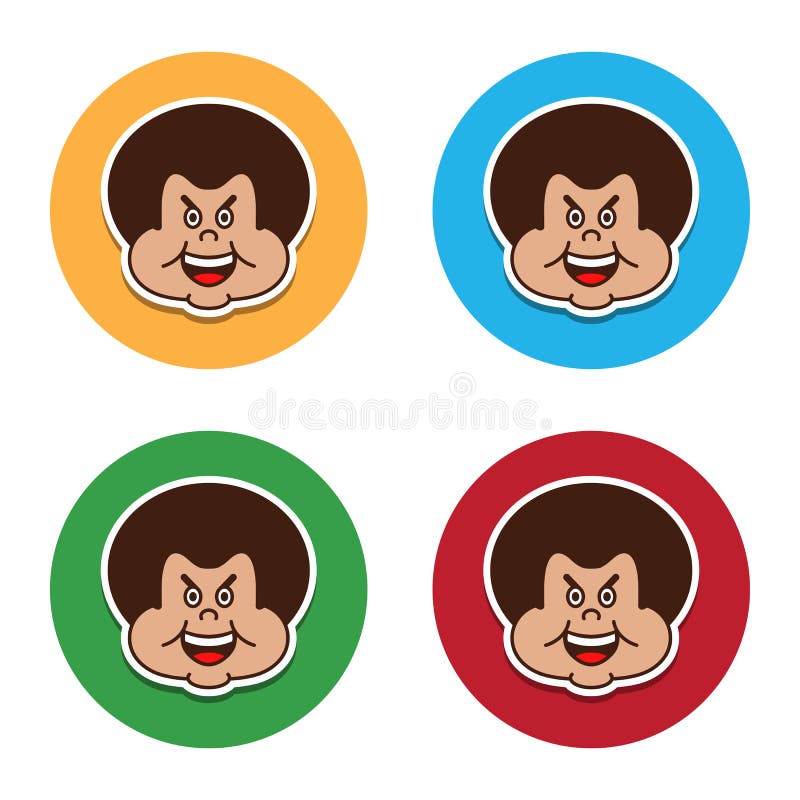 Avatar of Fat Man Vector Image Stock Vector - Illustration of happy ...