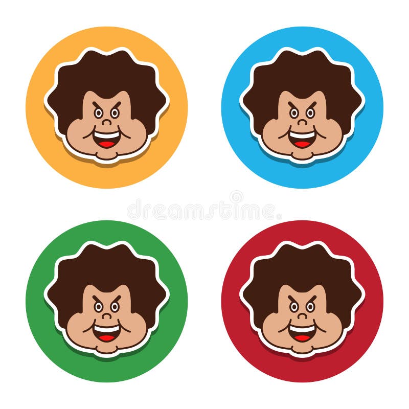 Avatar of Fat Man Vector Image Stock Vector - Illustration of happy ...