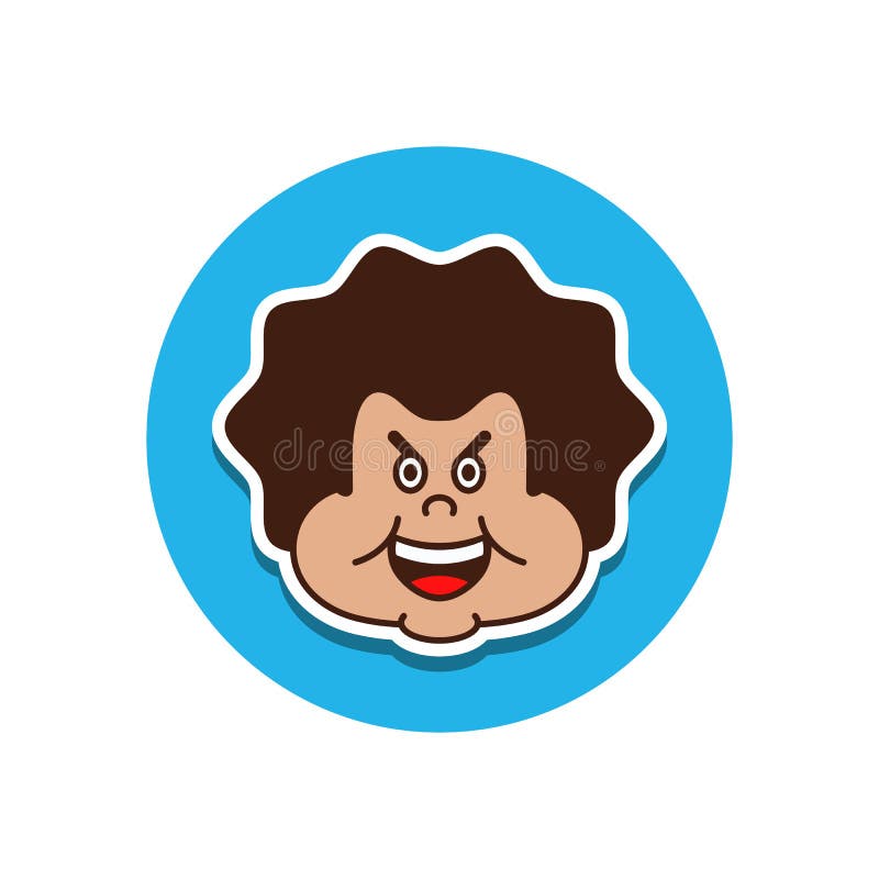 Avatar of Fat Man Vector Image Stock Vector - Illustration of happy ...