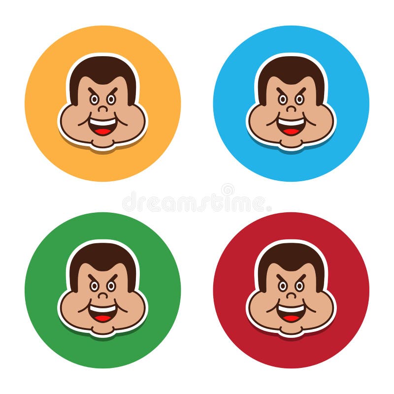 Avatar of Fat Man Vector Image Stock Vector - Illustration of happy ...