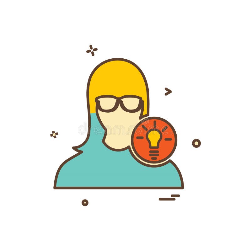 Avatar Female Icon Design Vector Stock Vector - Illustration of design ...