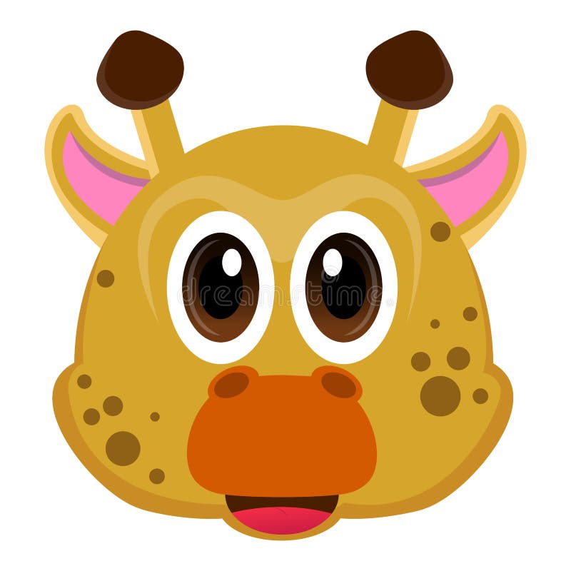Giraffe Avatar Wearing Glasses Stock Illustration - Illustration of ...