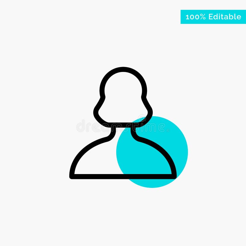 Avatar, Girl, , Person, User Turquoise Highlight Circle Point Vector ...