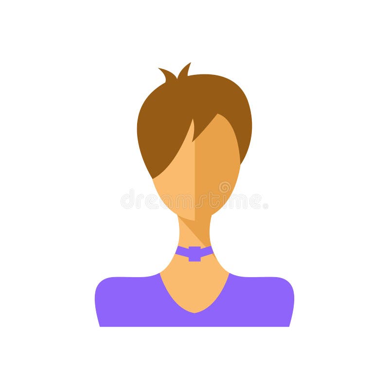 Set Avatar Girls on the Shoulders without a Face Stock Vector ...