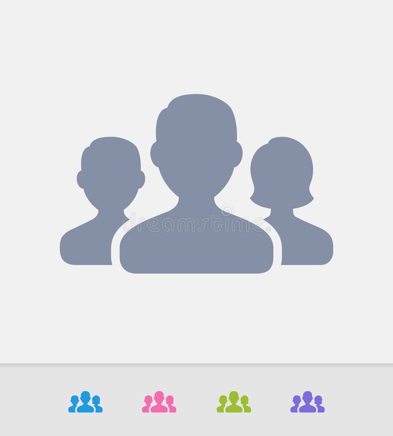 Avatar Group Support - Granite Icons Stock Vector - Illustration of ...