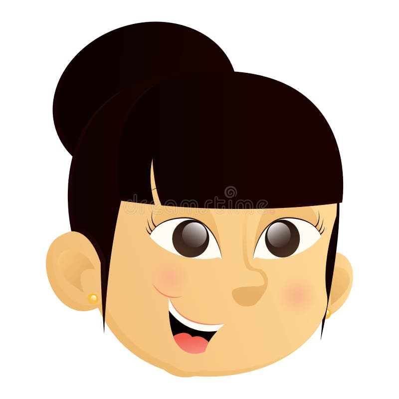 Avatar heureux d'enfant illustration de vecteur. Illustration du ...