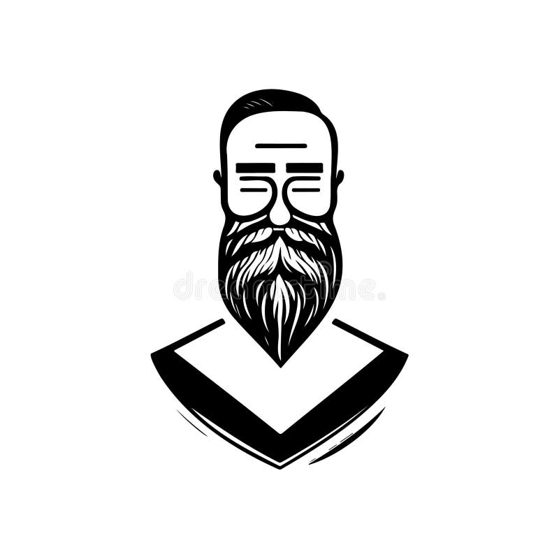 Avatar Icon Hand Draw Black Colour Father Day Logo Symbol Perfect Stock ...