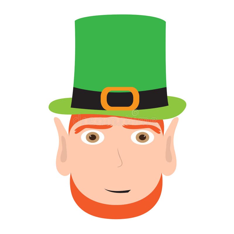 Avatar of a irish elf stock vector. Illustration of emote - 136843613