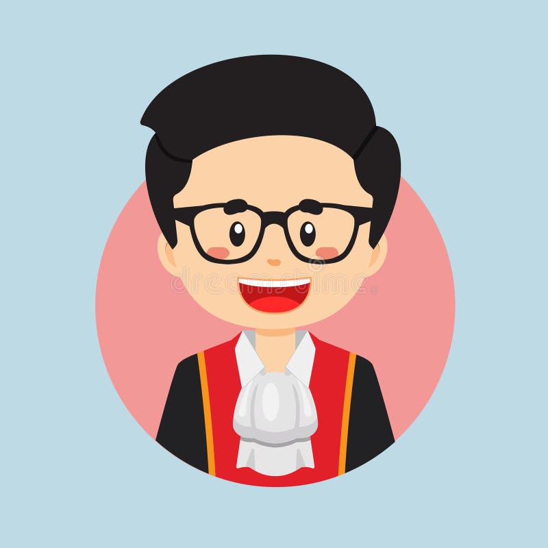Avatar of a Judge Character Stock Vector - Illustration of prosecution ...