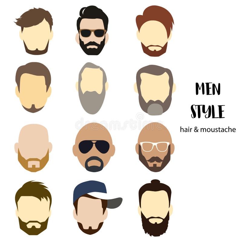 Avatar men stock vector. Illustration of hipster, modern - 100306747