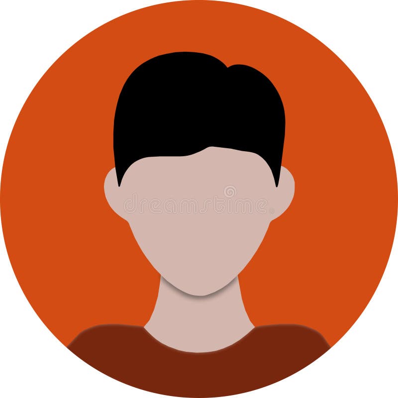 Avatar men profile stock illustration. Illustration of hair - 268947386
