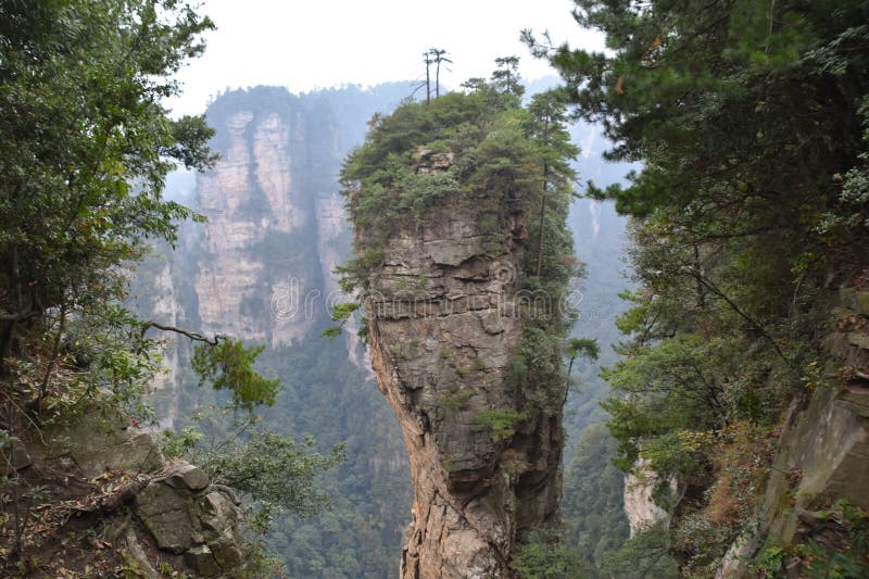 Avatar Mountains at Zhangjiajie in China Stock Photo - Image of chinese ...