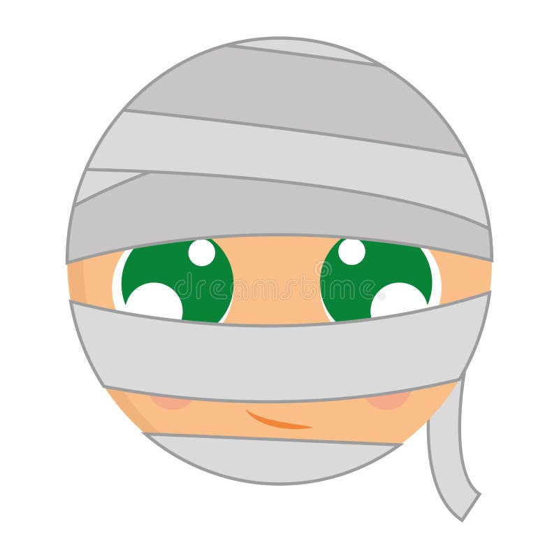 Avatar of a mummy stock vector. Illustration of spooky - 129468843