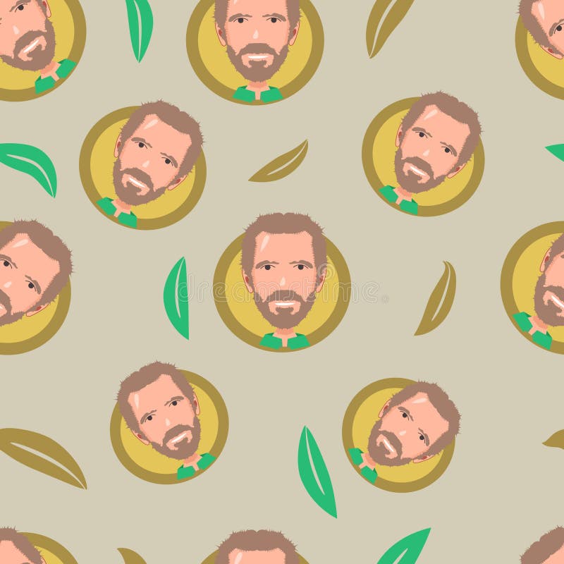 Avatar pattern stock illustration. Illustration of vector - 197864621