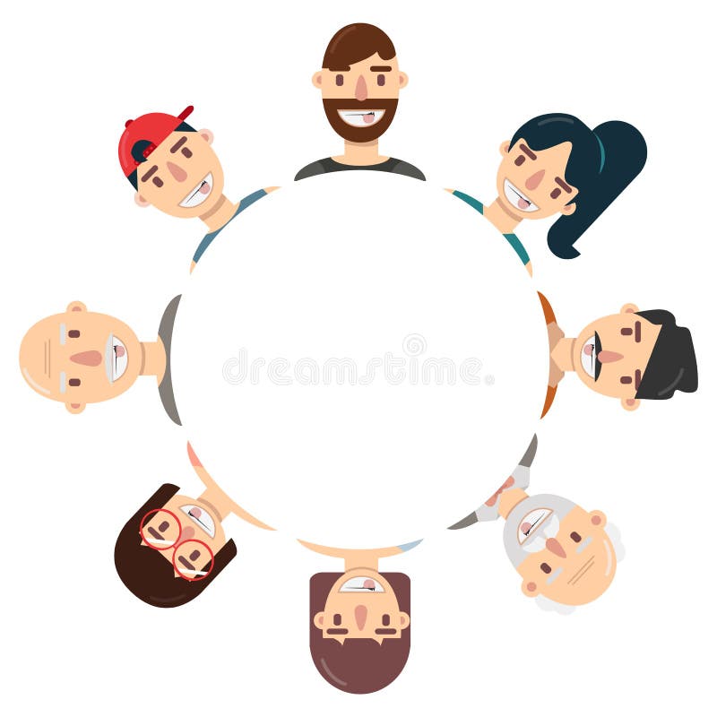 Avatar People Face Collection Teamwork Concept Stock Vector ...